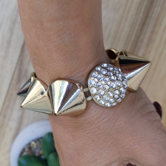 Jewelry | Spiky Costume Bling Bracelet | Poshmark